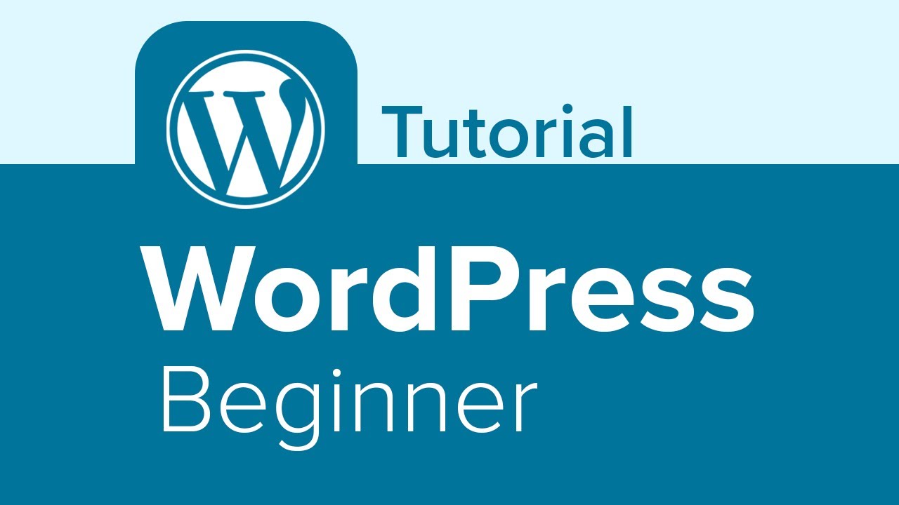Wordpress Beginner Tutorial Youtube