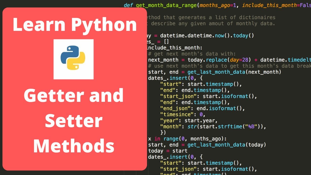Python Getter And Setter Methods Encapsulation Basics Python