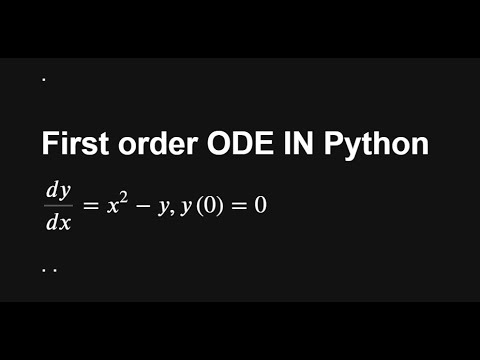 How To Solve Odes In Python 1 Python Maths Math Physics Calculus