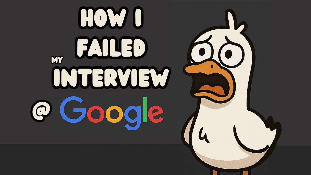 How I Failed My Google Interview Youtube