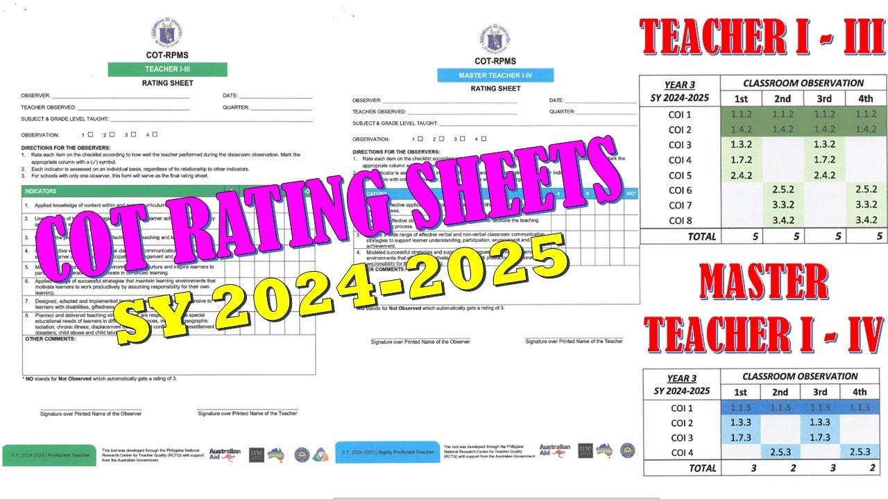 Classroom Observation Tool Sy 2025 2026
