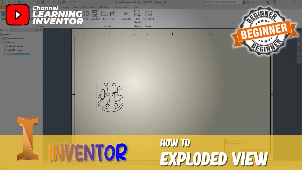 How To Do Exploded View In Inventor Youtube