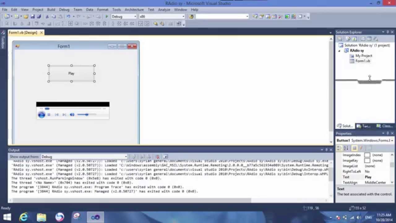 Radio Vb Net Visual Basic 2015 Youtube