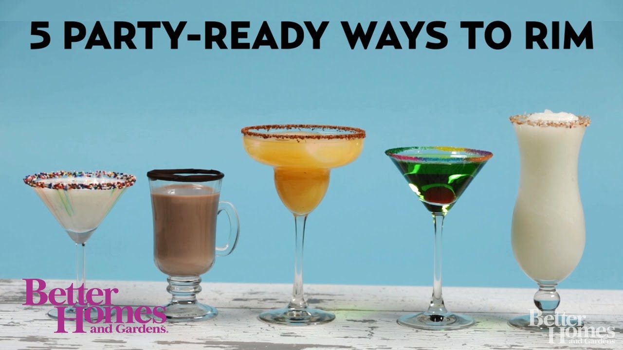 5 Ways To Rim A Cocktail Glass Youtube