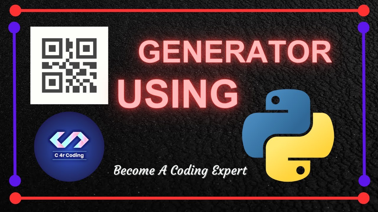 Qr Code Generator Using Python Python Project C4rcoding Youtube