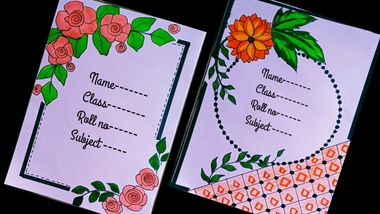 Portfolio Front Page Design Ideas Border Design Portfolio Design