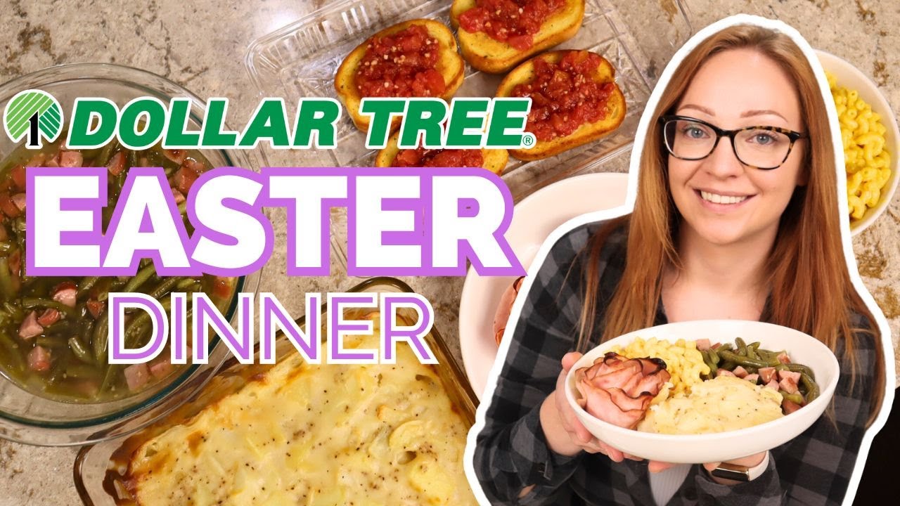 Making A Dollar Tree Easter Dinner Youtube
