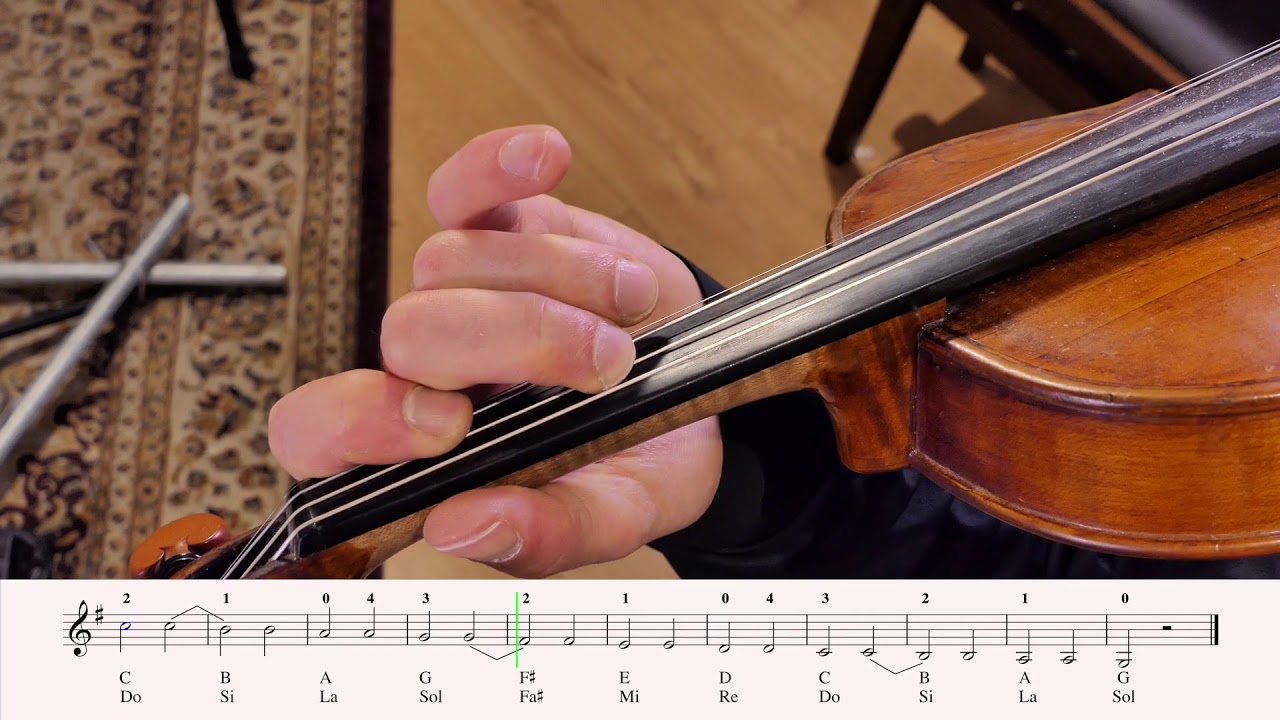 Violin G Major Melodic Scale Fast Play Through 笙ｩ 120 Student
