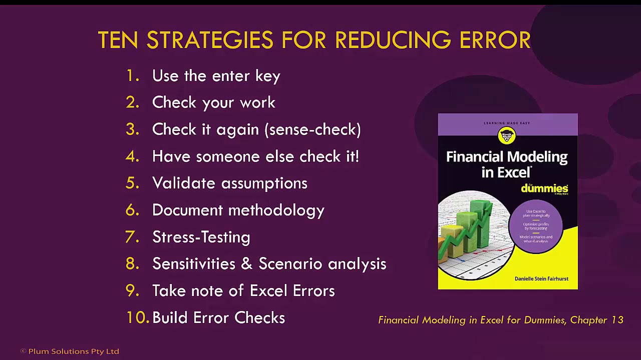 Tips For Financial Modelling Best Practice Youtube