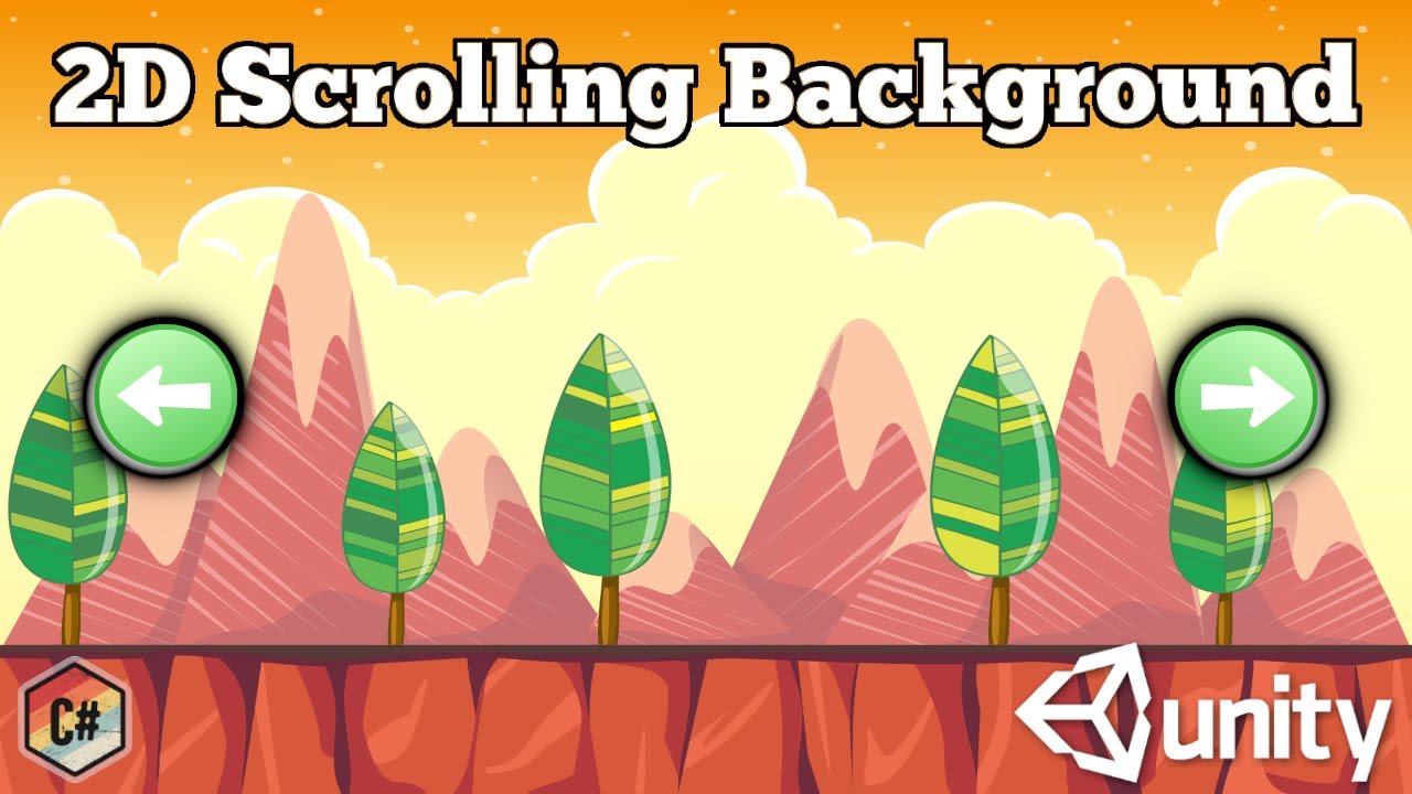 Scrolling Background Parallax Background C Unity Youtube