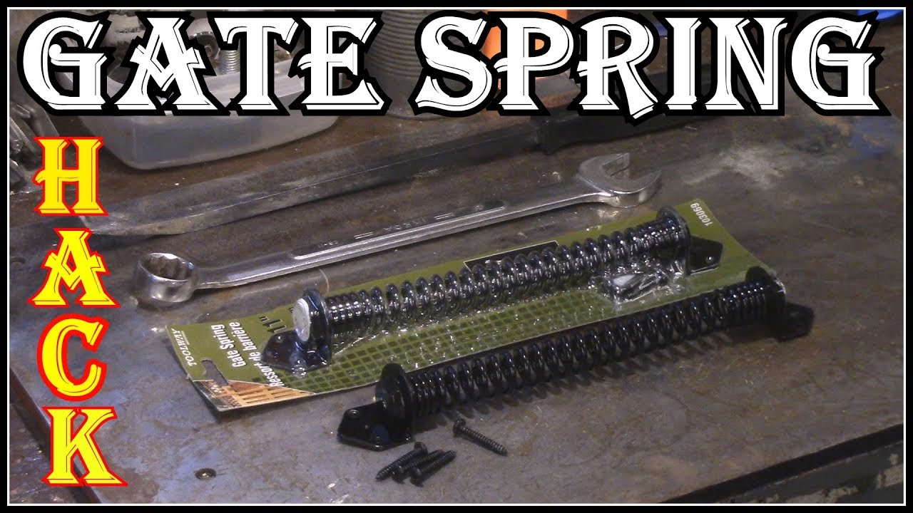 Gate Return Spring Installation Hack Youtube
