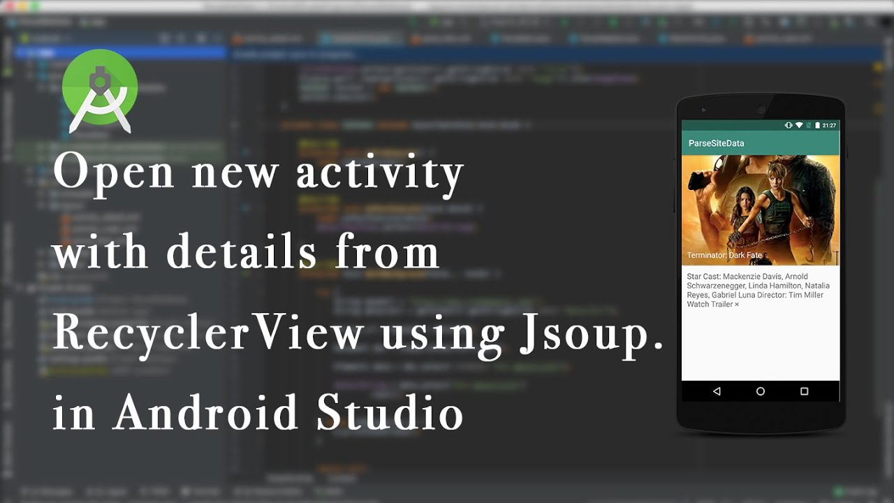 Parse Data From Sites To Recyclerview Using Jsoup Android Studio