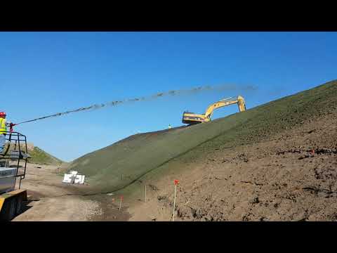 Hydroseeding With A Turfmaker Youtube