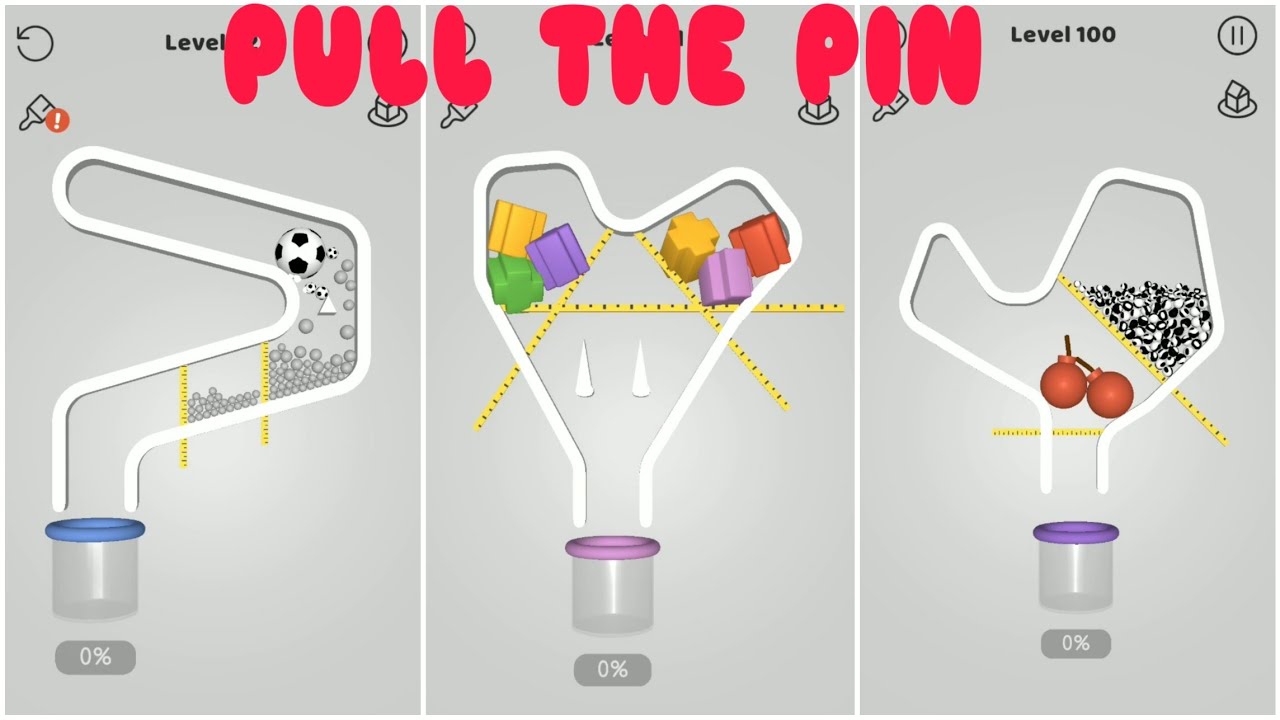 Pull The Pin All Levels 100 Gameplay Android Ios Youtube