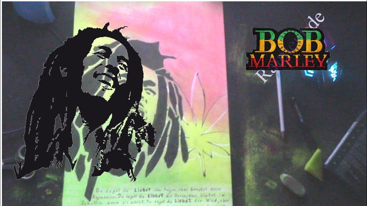 Speedart Drawing Bob Marley Fire Ghost World Youtube