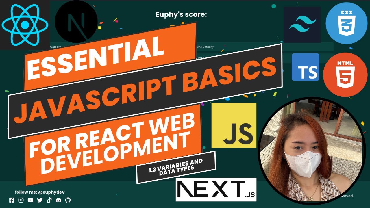 Javascript Basics For React Web Development Variables And Datatypes
