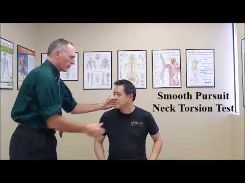 Smooth Pursuit Neck Torsion Test Youtube