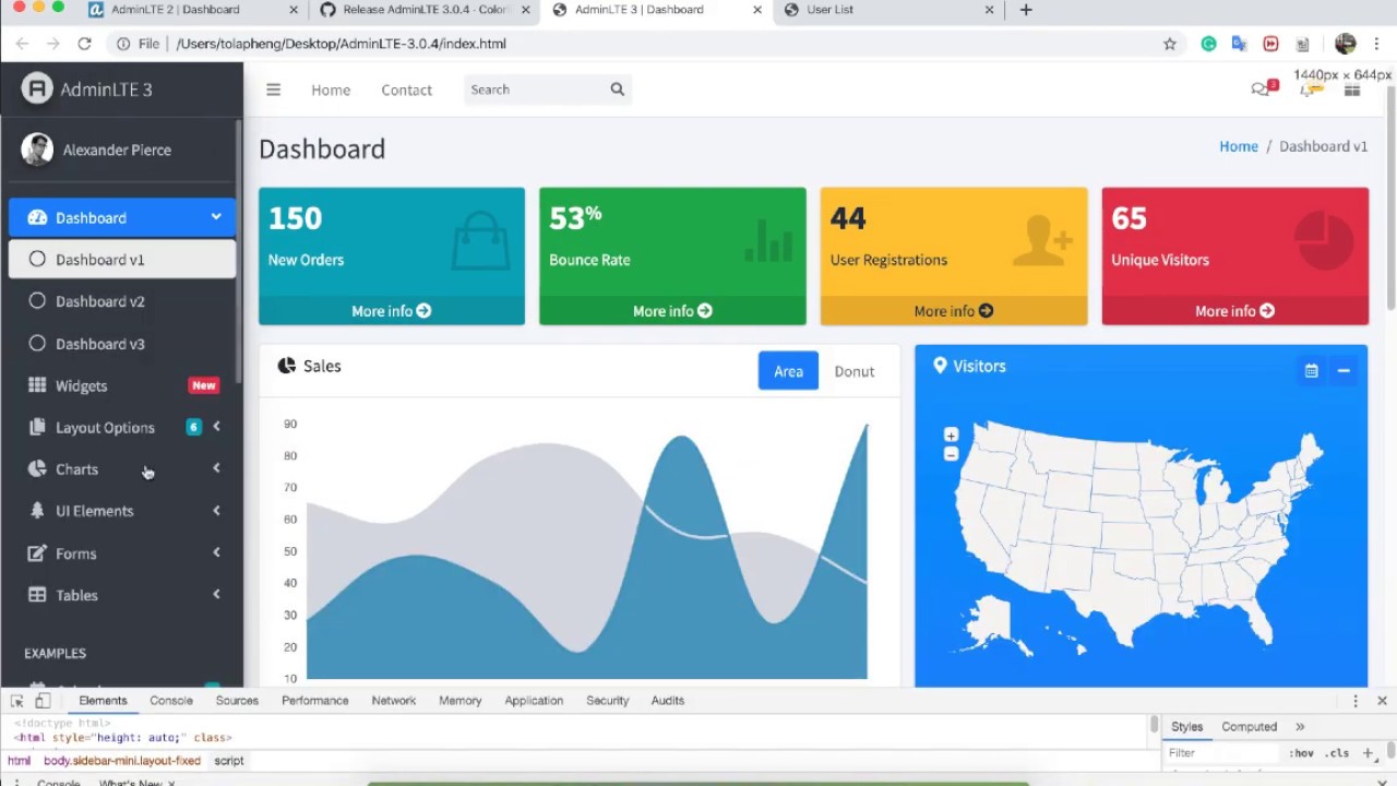 Spring Boot 3 6 Using Thymeleaf Layout With Adminlte Template Youtube