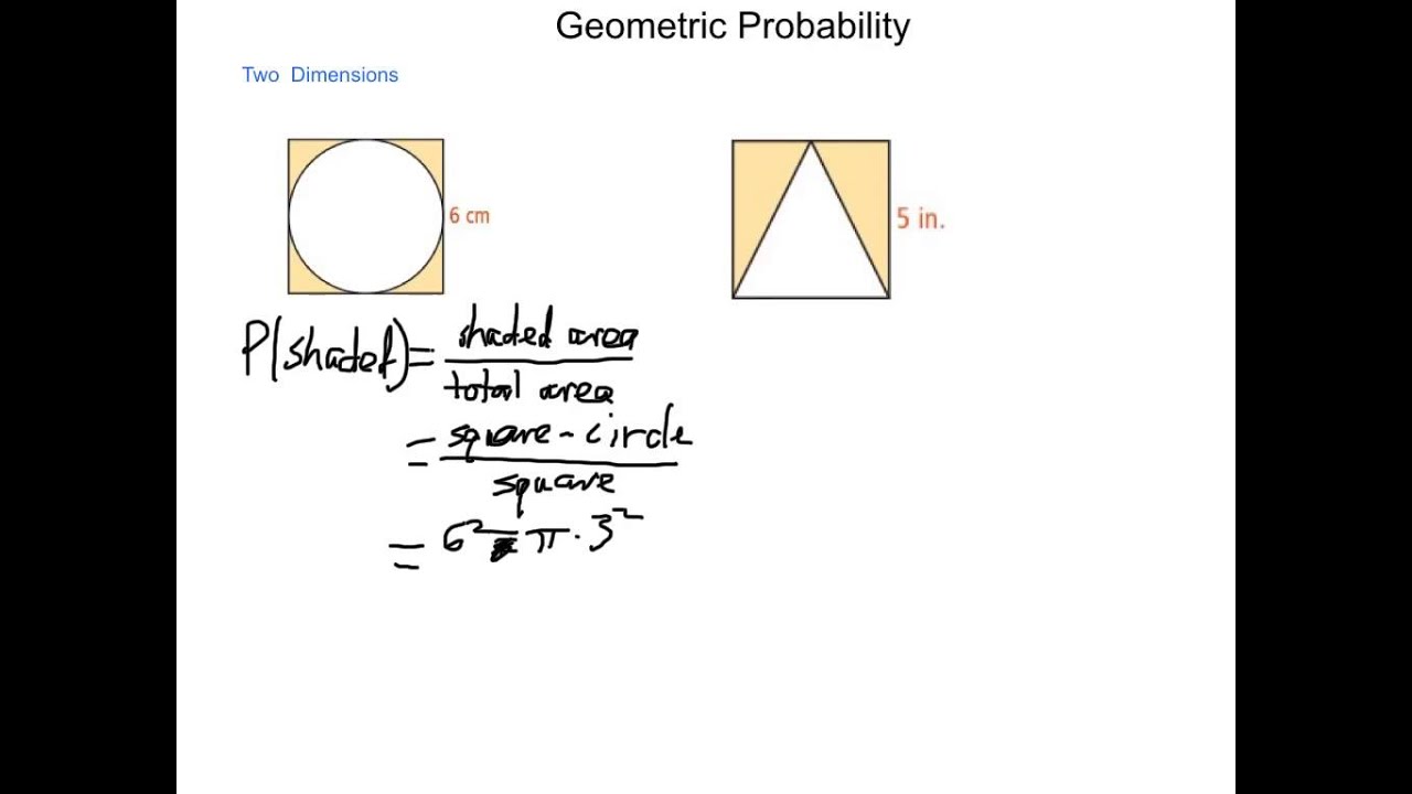 Geometry 10 8 Geometric Probability Youtube