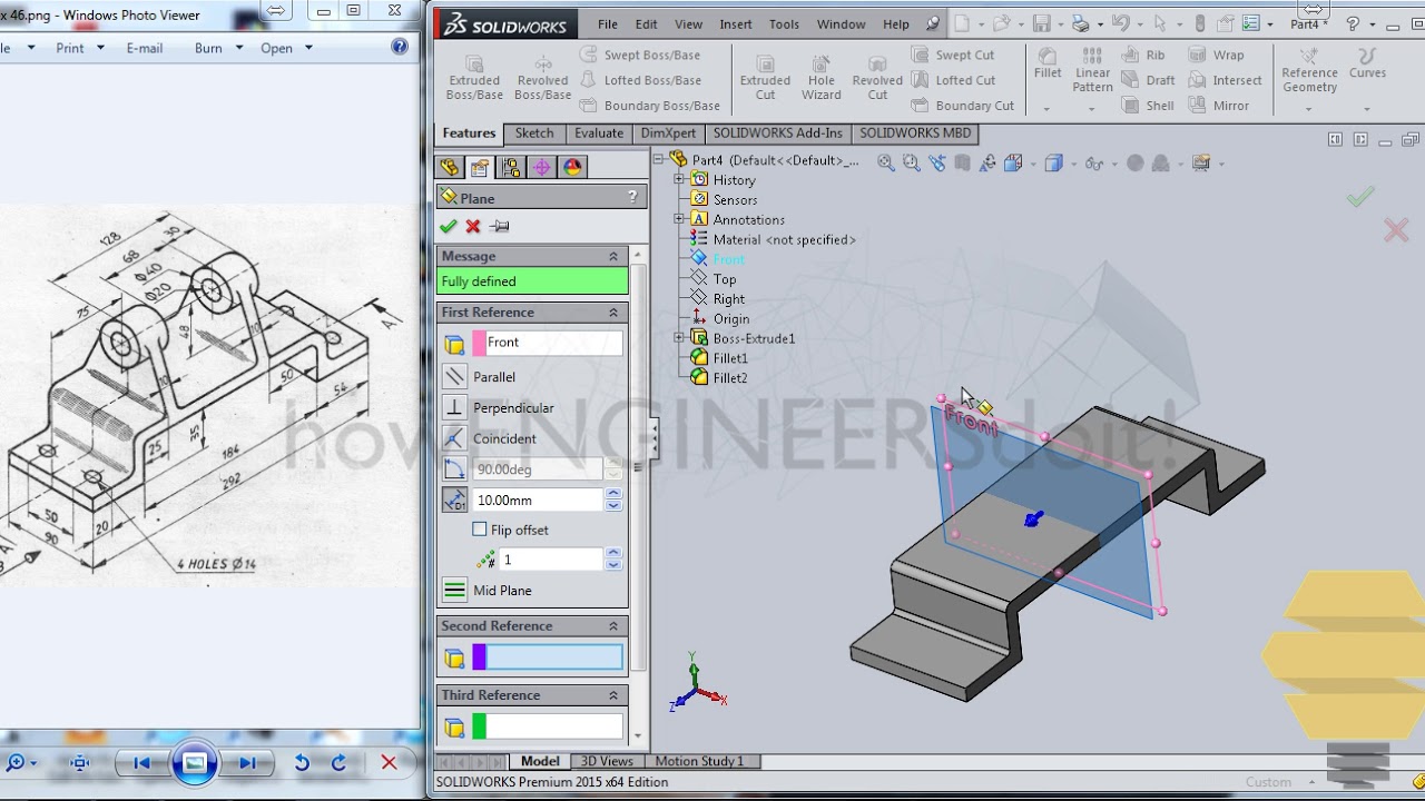 Solidworks Beginners Exercise 46 Practice Session Youtube
