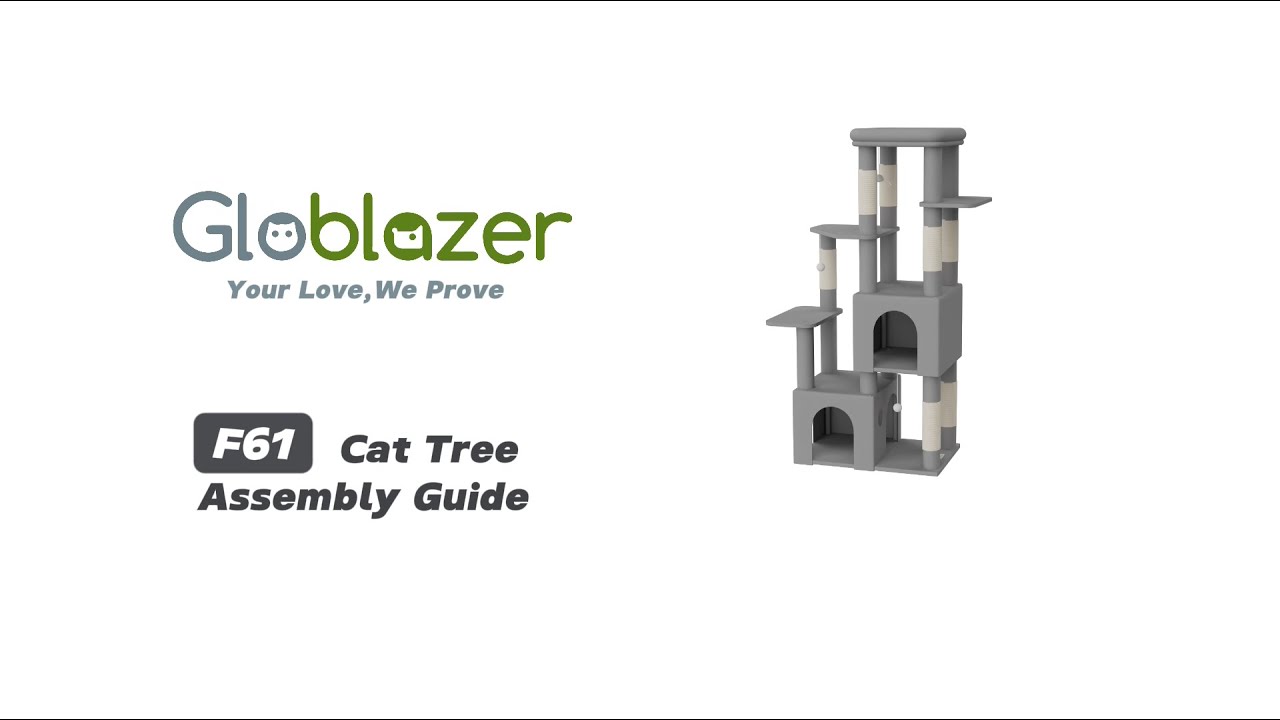 Globlazer F61 Cat Tree Assembly Guide Youtube