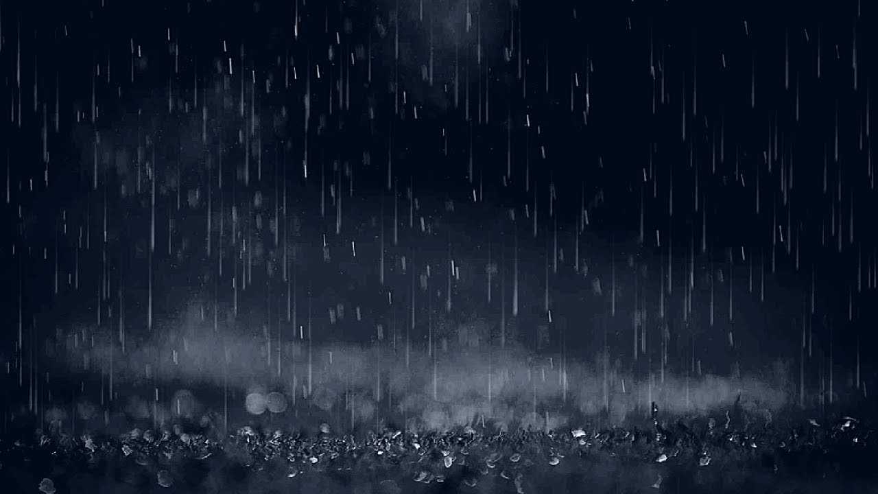 Gentle Night Rain 12 Hours Rain Sounds For Sleeping Dark Screen To