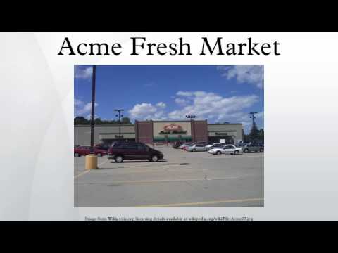 Acme Fresh Market Youtube