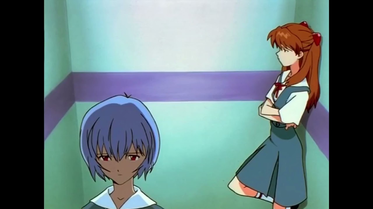Evangelion Elevator Scene Original Youtube