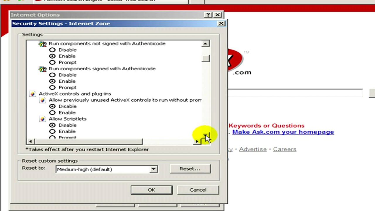 Activex Controls How To Allow Activex Controls To Run Youtube