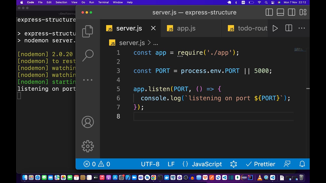 Express Node Js Project Structure A Beginner S Guide Youtube