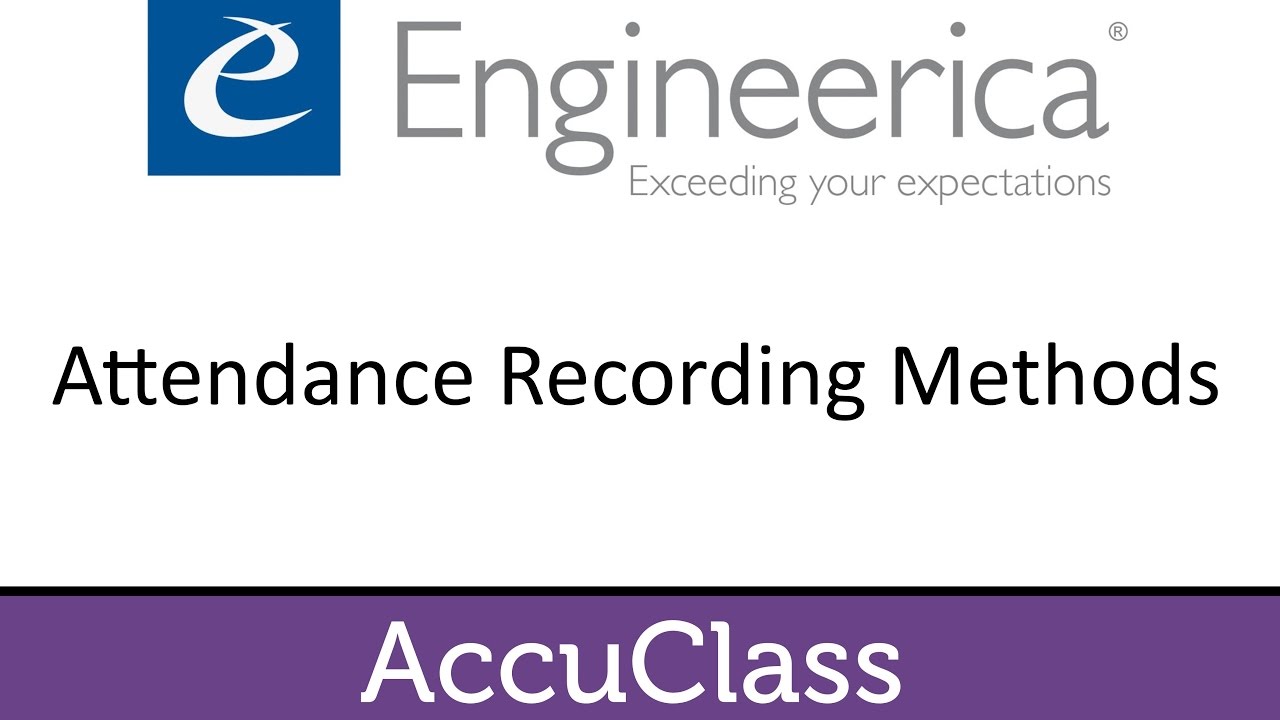 Accuclass Attendance Recording Methods Youtube