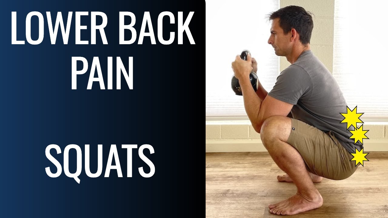 How To Fix Lower Back Pain While Squatting Use Modifications Youtube