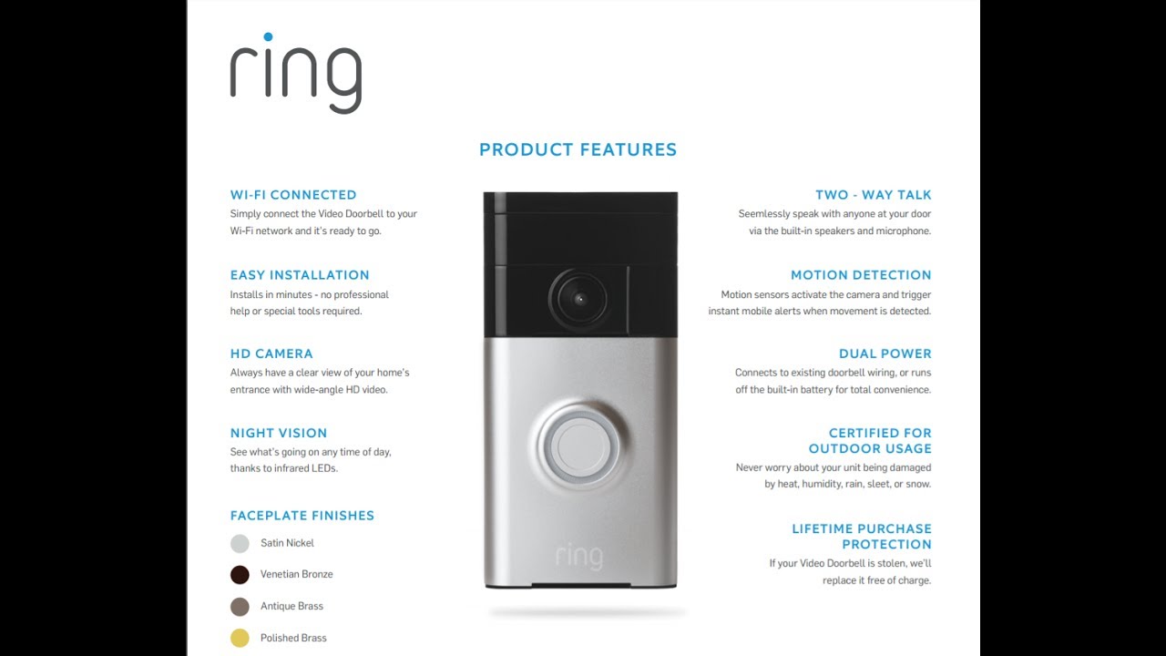 Ring Video Doorbell Review Youtube