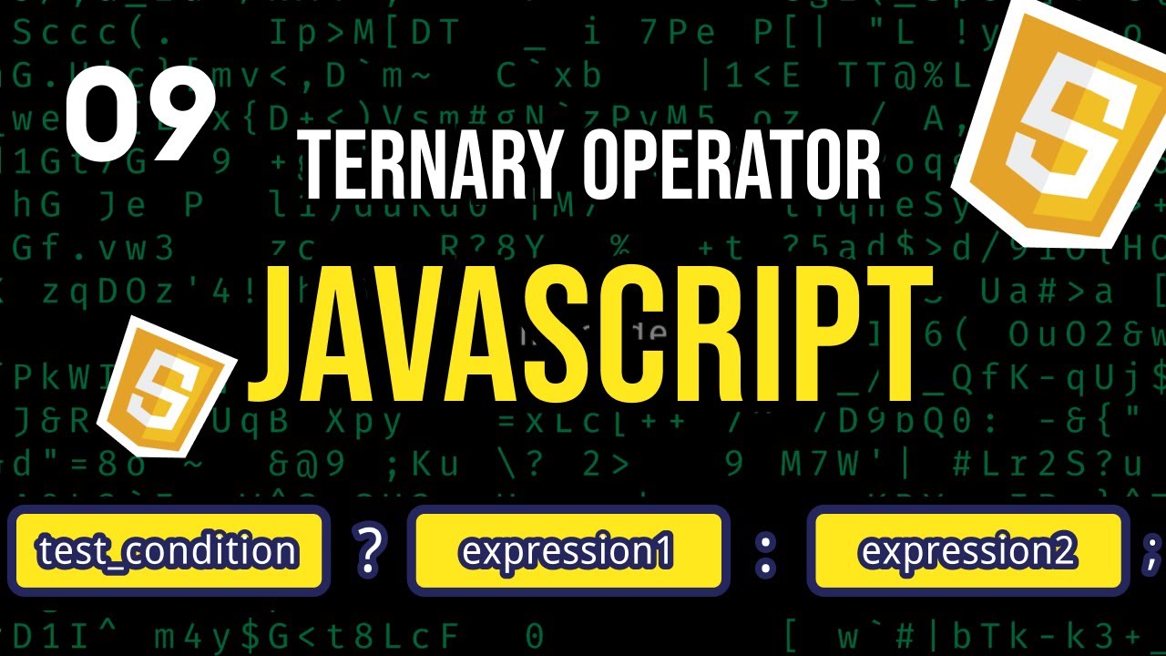 9 Javascript Ternary Operator Javascript For Beginners Youtube