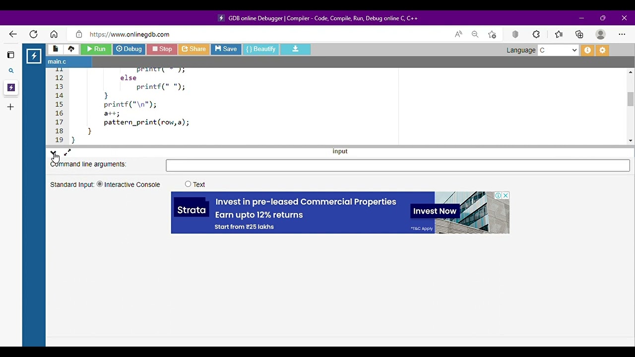 Pattern Printing Using Loop And Recursion Youtube