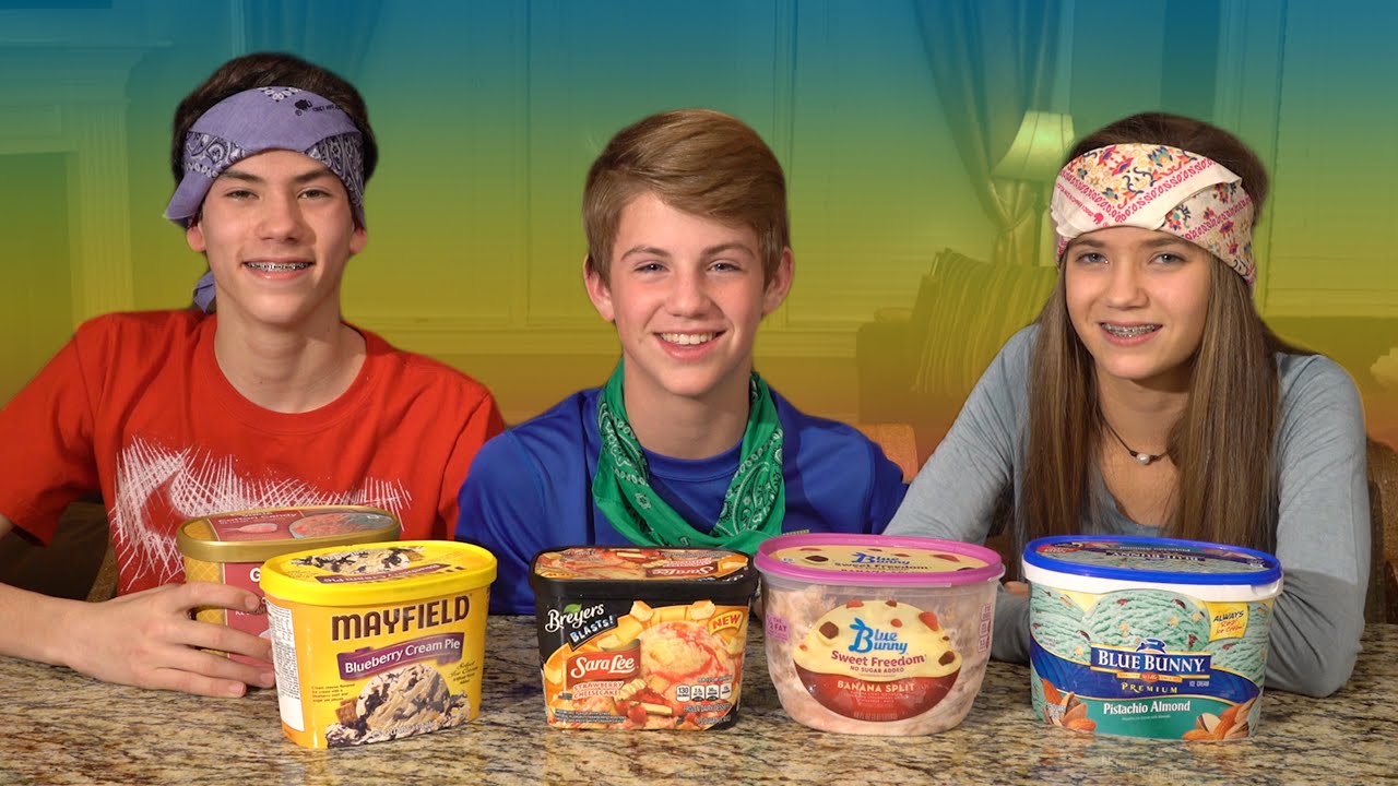 Ice Cream Challenge Mattybraps Vs Jack Kate Youtube