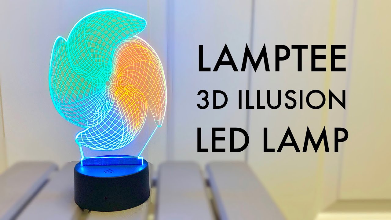 Lamptee Fan 3d Illusion Lamp Review Youtube