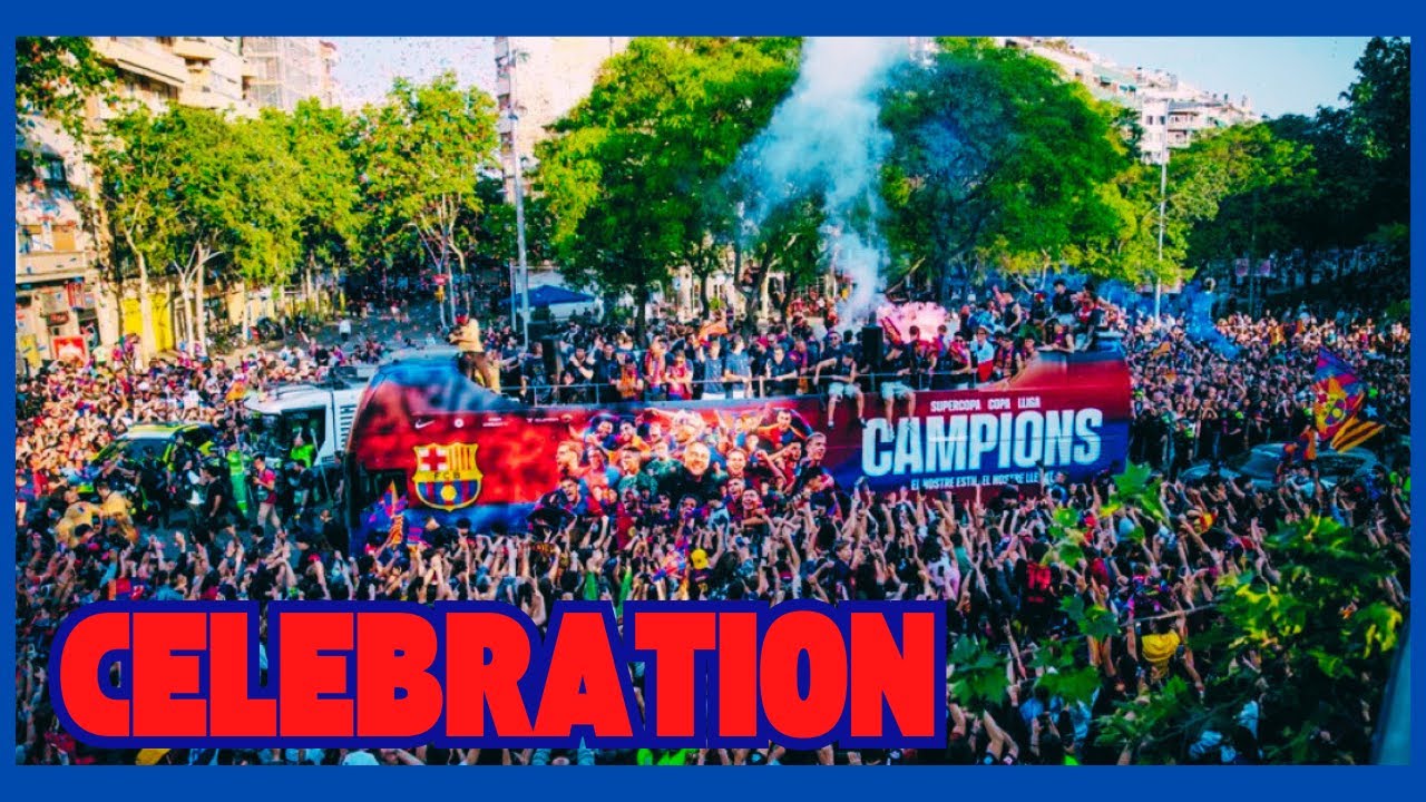 Barça S Champions Parade Celebrating La Liga Full Season