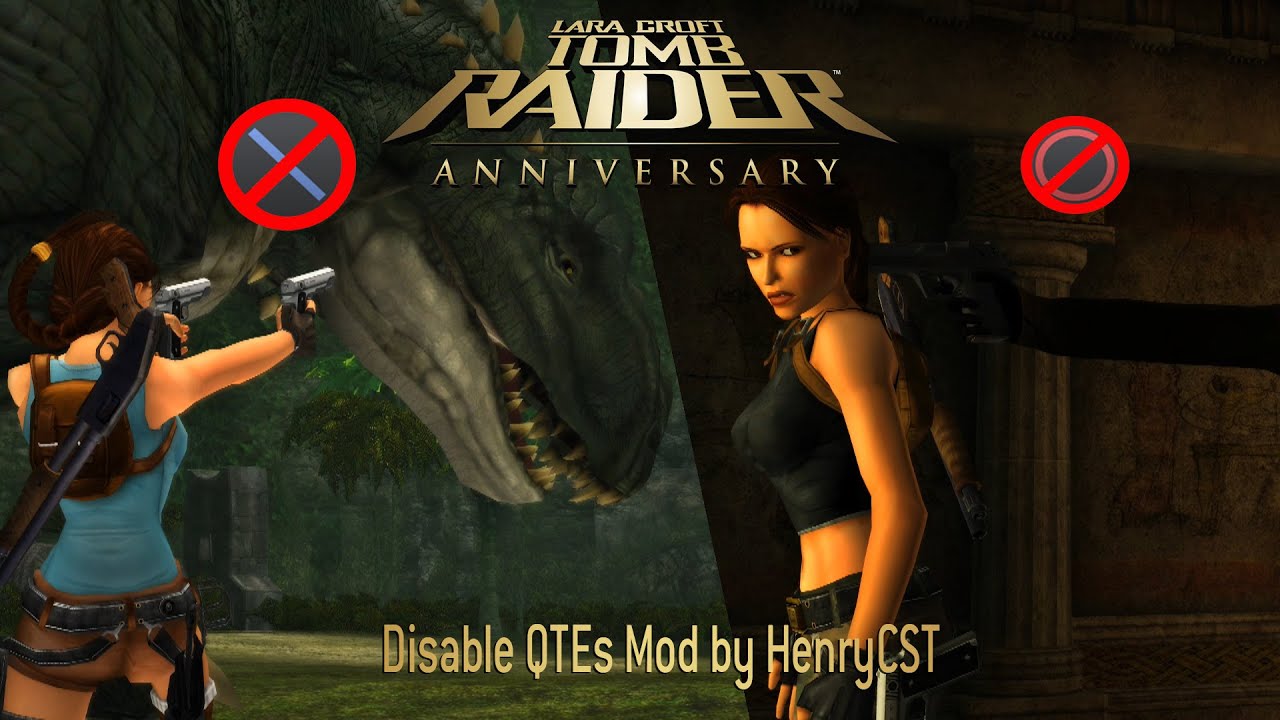 Tomb Raider Anniversary Modding Showcase Disable Qtes Mod Youtube