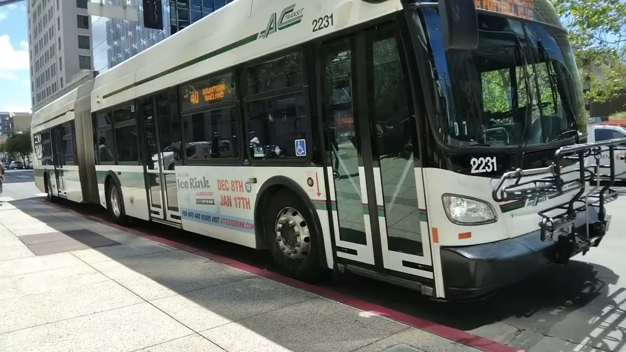 Ac Transit 2017 New Flyer Xd60 2231 On Line 40 Youtube