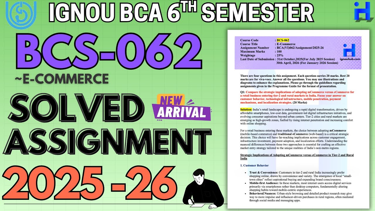 Bcs 062 Solved Assignment July 25 Jan 26 Ignou Bca 6th Sem