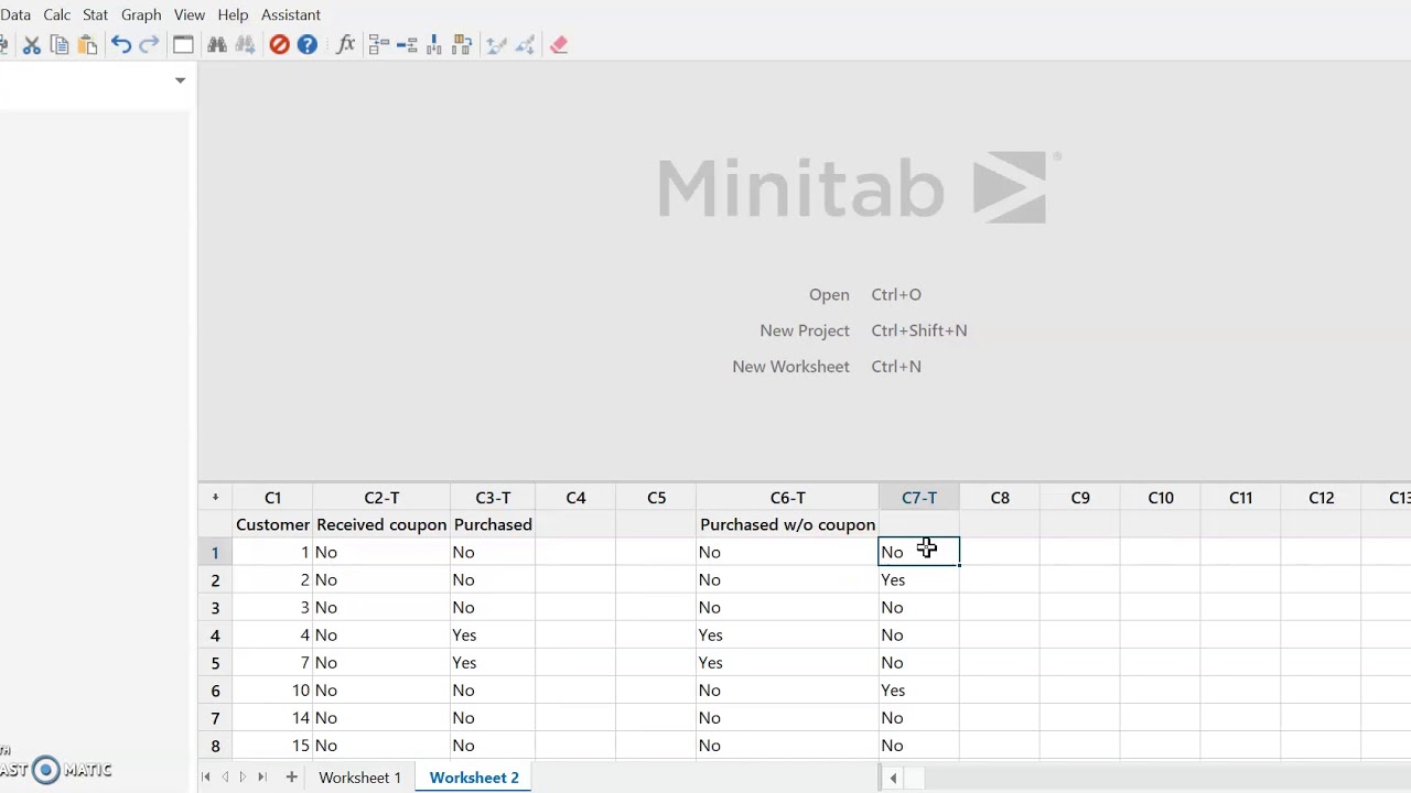 Two Proportion Cis In Minitab Youtube