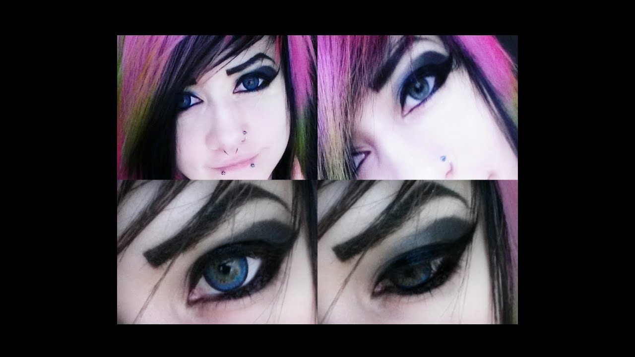 Tutorial How I Do My Emo Scene Makeup Youtube