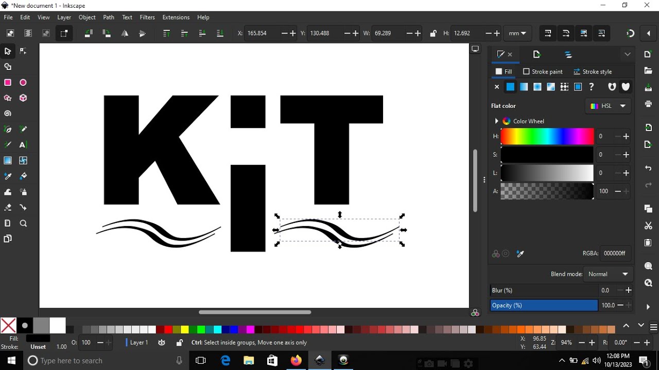 How To Make Any Logo In Minutes In Inkscape Inkscape Logo Tutorial