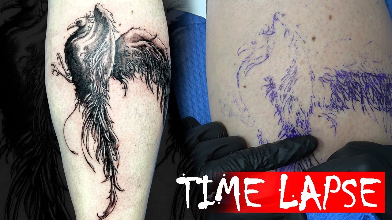 Phoenix Tattoo Time Lapse Lapso De Tiempo De Tatuaje Youtube