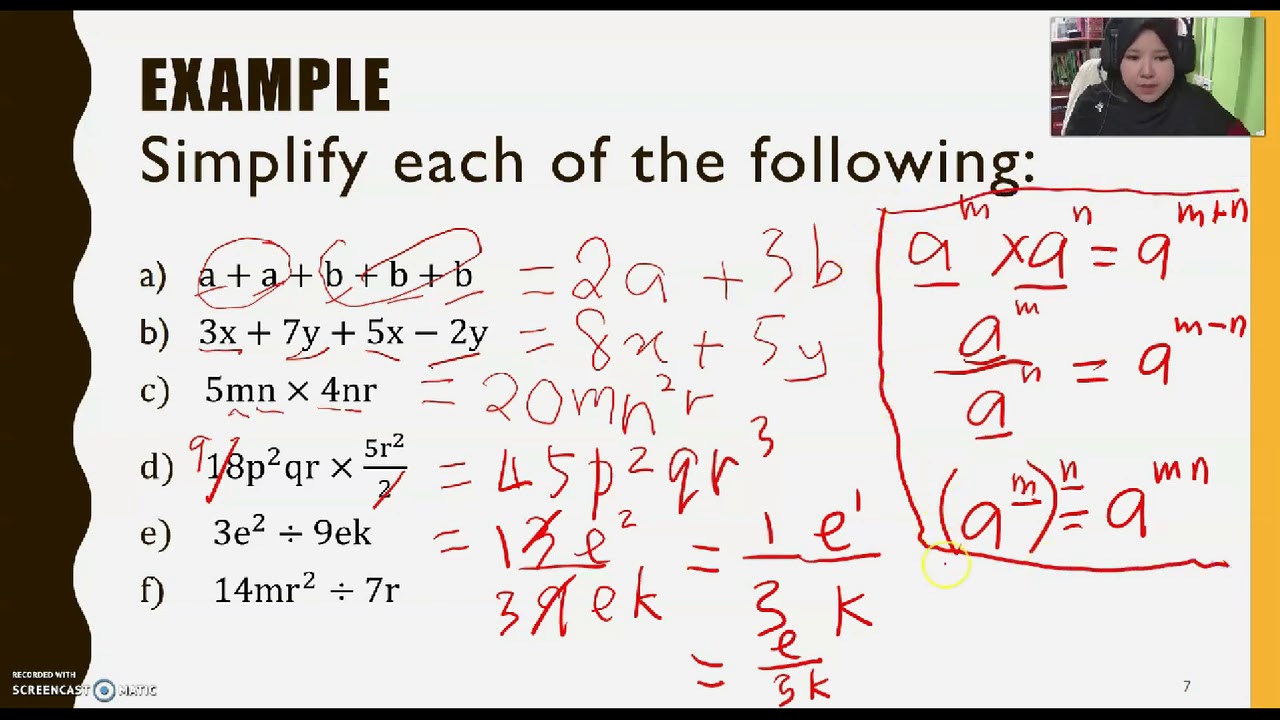 Chapter 1 Basic Algebra Youtube