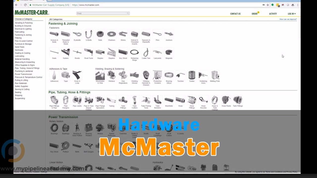 Mechanical Design Mcmaster Youtube