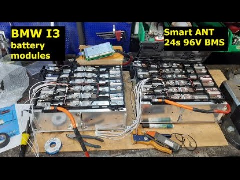 Bmw I3 Battery Modules Ant Bms 24s 96v Youtube