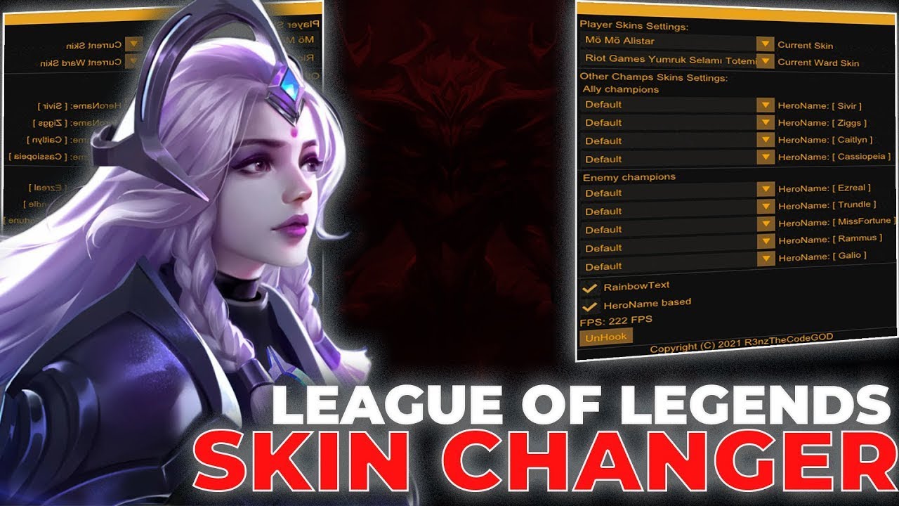 R3nzskin League Of Legends Skin Changer 2024 рџ ґ Download Skinchanger
