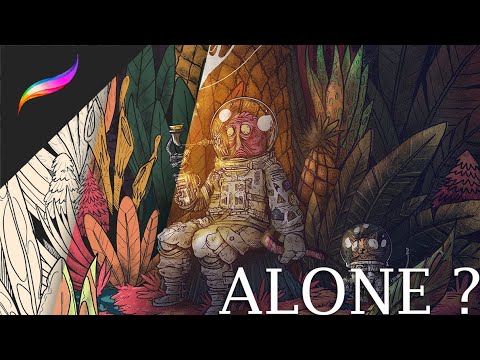 Time Lapse Alone Procreate Youtube